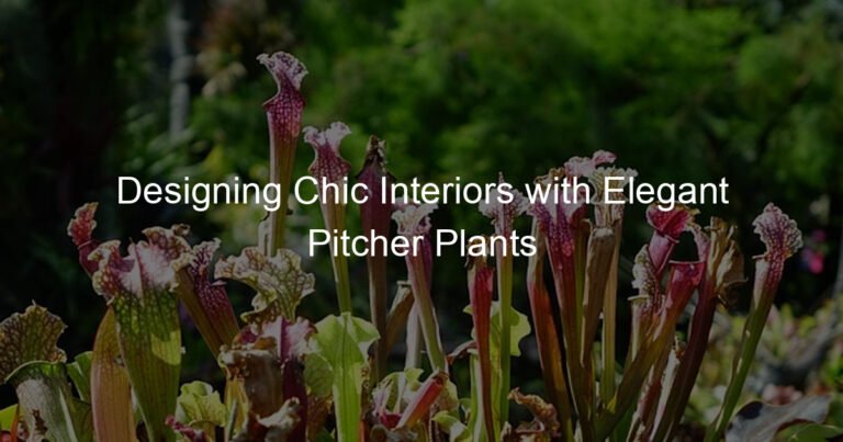 Designing Chic Interiors with Elegant Pitcher Plants - Pitcher Crown